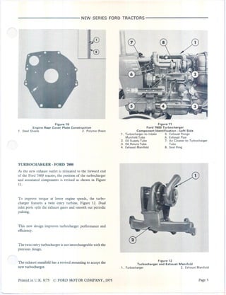 Ford 4600 Tractor Service Repair Manual | PDF