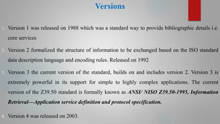 Z39.50: Information Retrieval protocol ppt | PPTX