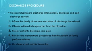 Discharge_PPT.pptxdggfggfggffggguibvcfvvhh | PPTX