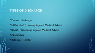 Discharge_PPT.pptxdggfggfggffggguibvcfvvhh | PPTX