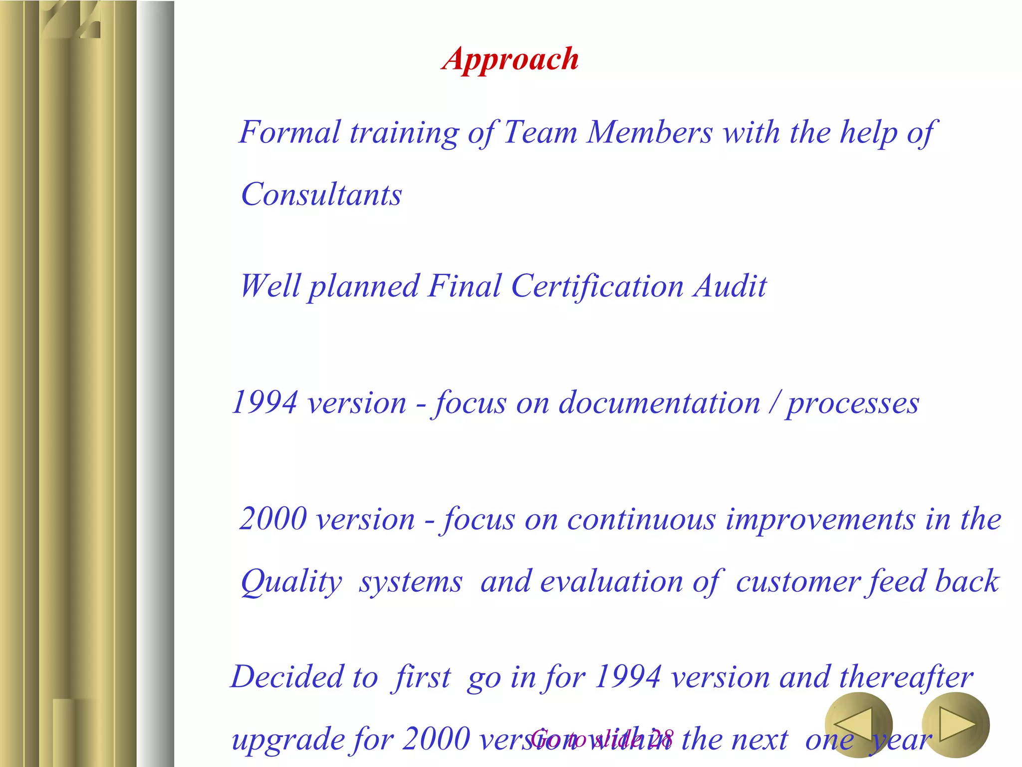 Z 3f 2 - iso 9002 -1994 certification | PPT