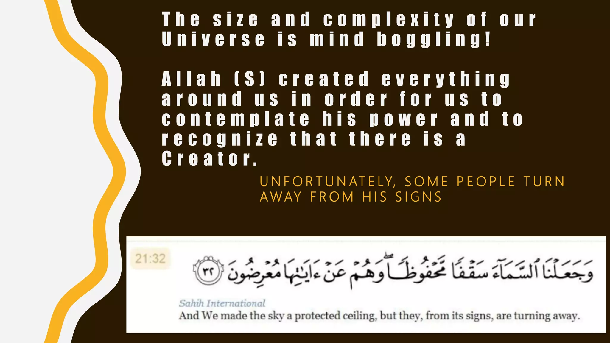 Allah's Amazing Universe | PPT