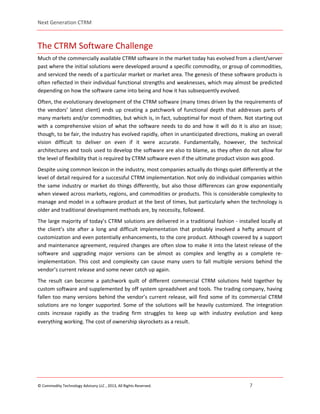 Next Generation CTRM | PDF