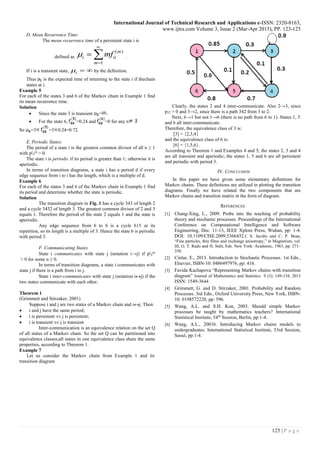 A STUDY ON MARKOV CHAIN WITH TRANSITION DIAGRAM | PDF