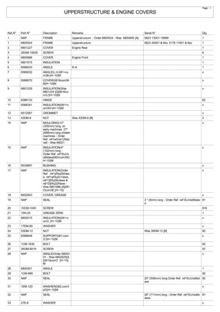 Bobcat 322 Excavator Parts Catalogue Manual S/N 517811001 and Above | PDF