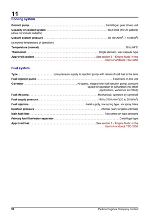 PERKINS 3000 SERIES 3008 CV8 8 CYLINDER DIESEL ENGINE Service Repair ...
