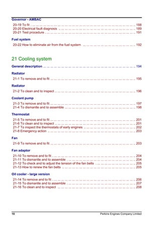 PERKINS 3000 SERIES 3008 CV8 8 CYLINDER DIESEL ENGINE Service Repair ...