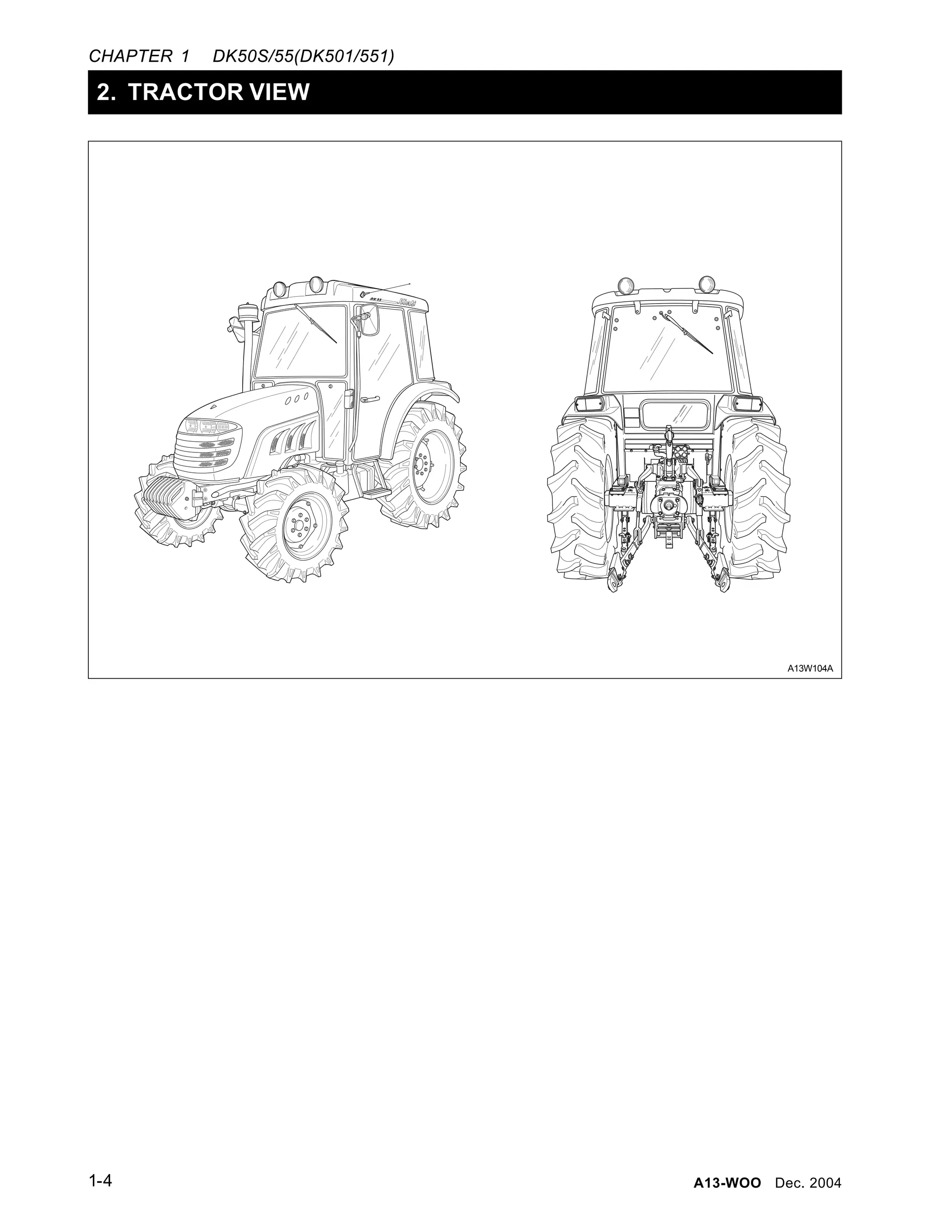 Kioti Daedong DK55 Tractor Service Repair Manual | PDF