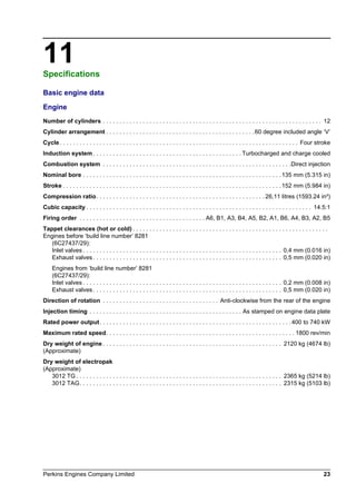 PERKINS 3000 SERIES 3012 CV12 12 CYLINDER DIESEL ENGINE Service Repair ...
