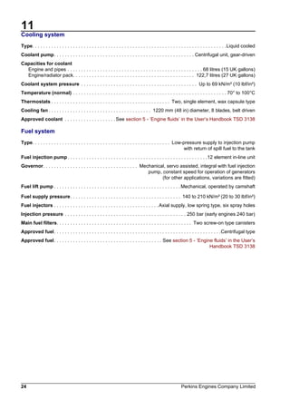 PERKINS 3000 SERIES 3012 CV12 12 CYLINDER DIESEL ENGINE Service Repair ...
