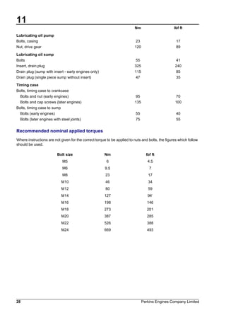 PERKINS 3000 SERIES 3012 CV12 12 CYLINDER DIESEL ENGINE Service Repair ...