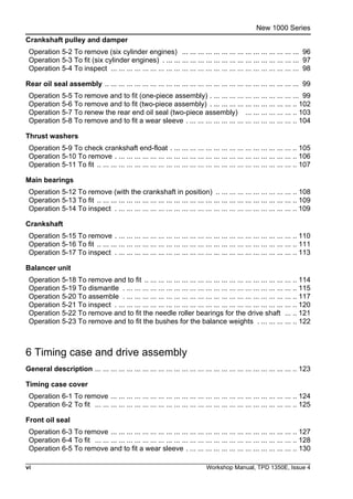 PERKINS NEW 1000 SERIES MODELS AQ DIESEL ENGINE Service Repair Manual | PDF