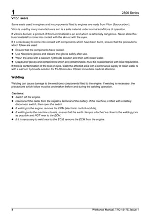 perkins 2800 series workshop manual | PDF