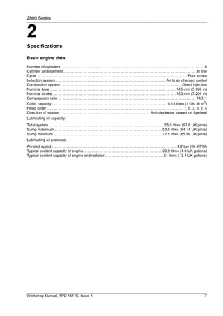 perkins 2800 series workshop manual | PDF