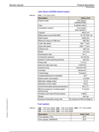 Liebherr L509-1112 Wheel Loader Service Repair Manual SN：19047 | PDF