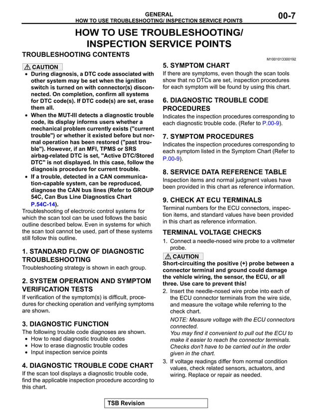 2007 Mitsubishi Eclipse Service Repair Manual | PDF
