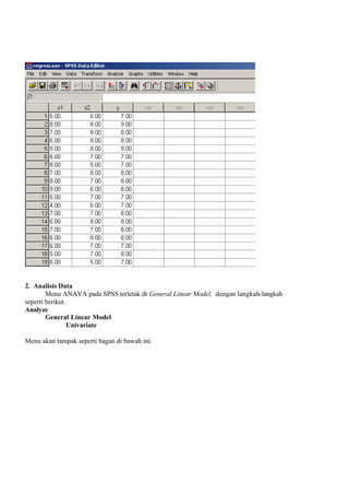 Analisis data dengan spss | PDF