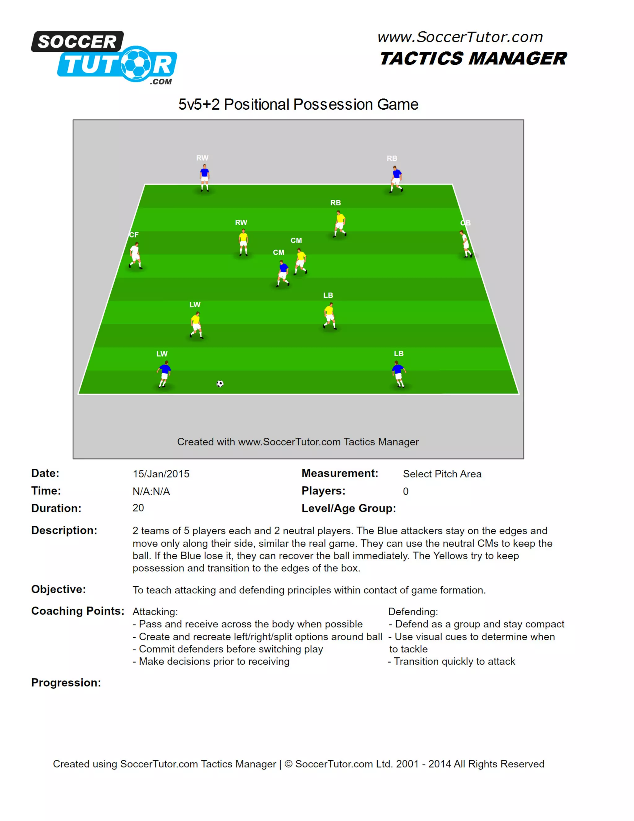 5v5+2 positional possession game | PDF