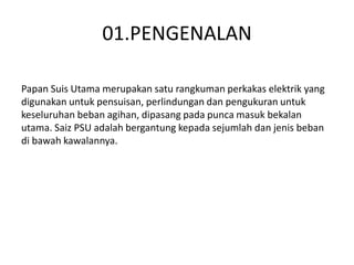 Papan suis utama (psu) | PDF