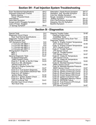 MERCURY MERCRUISER MARINE ENGINES GM V6 262 CID (4.3L) 1998 Service ...