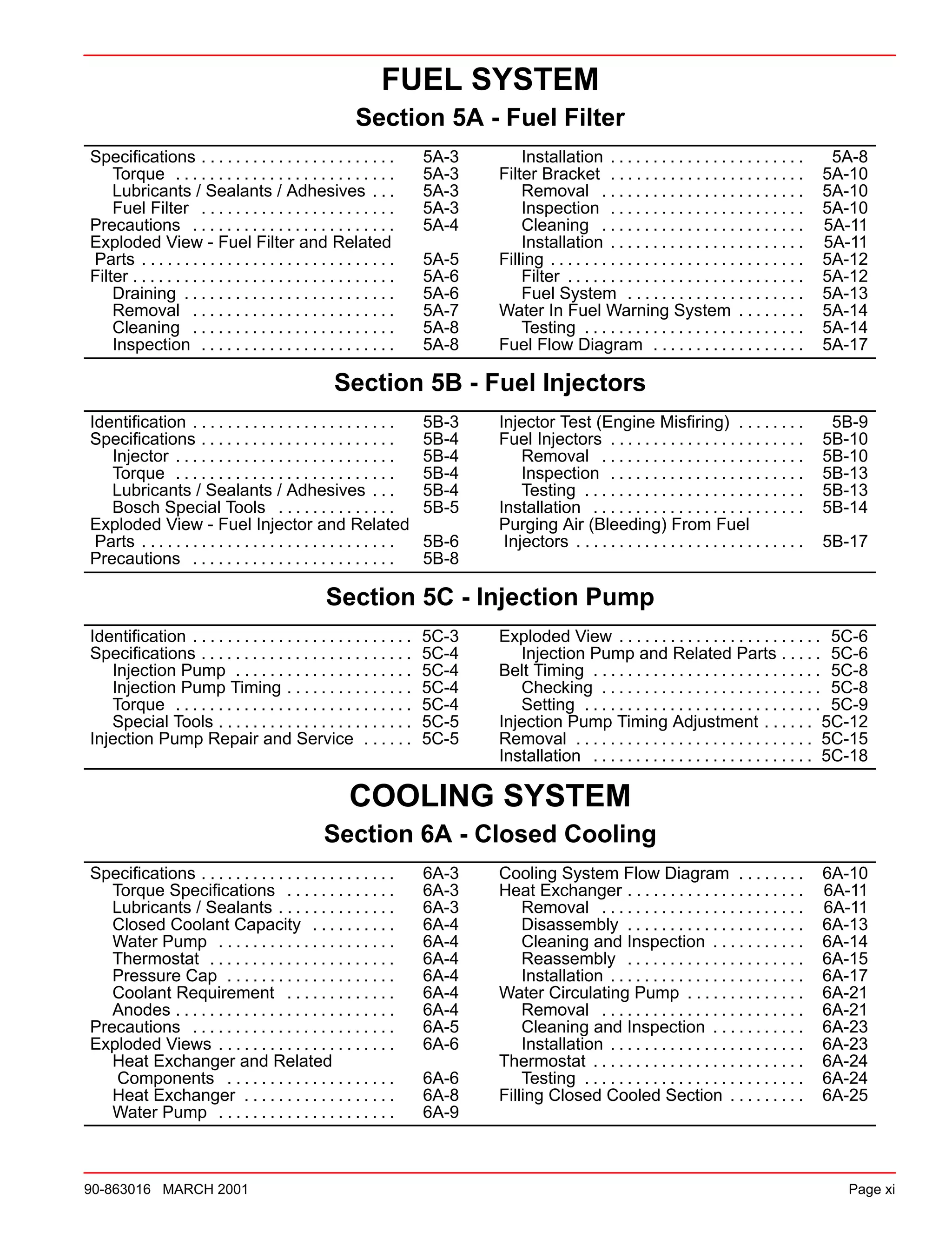 Mercury MerCruiser D1.7L DTI (0M055001 and Above) Service Repair Manual ...