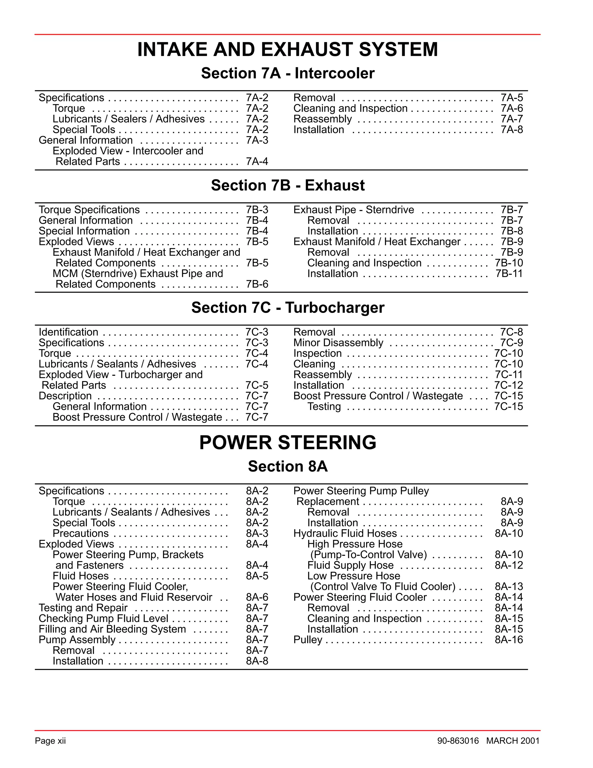 Mercury MerCruiser D1.7L DTI (0M055001 and Above) Service Repair Manual ...
