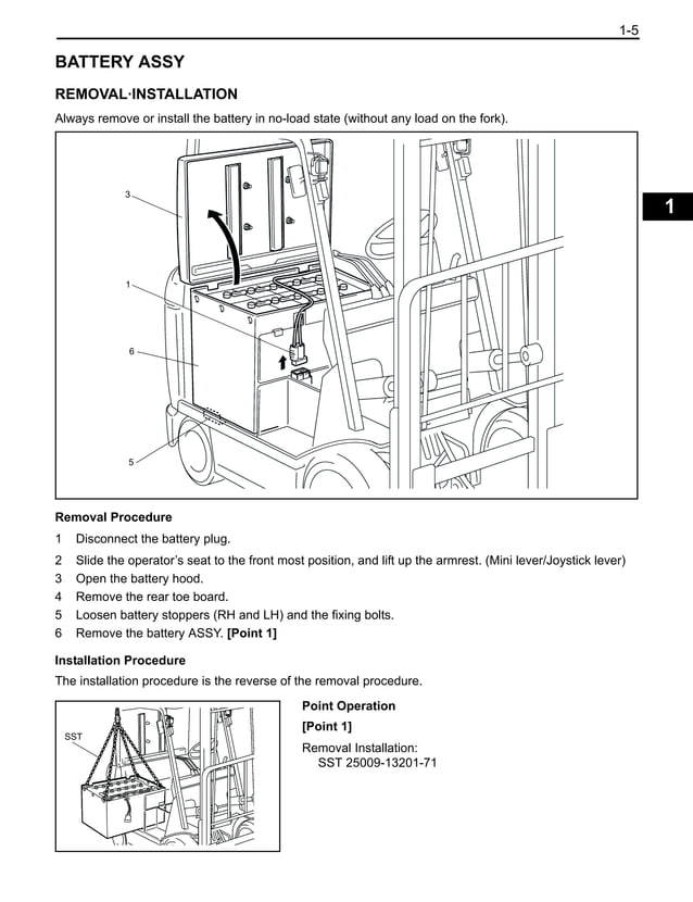 Toyota 8FBCHU25 Forklift Service Repair Manual | PDF