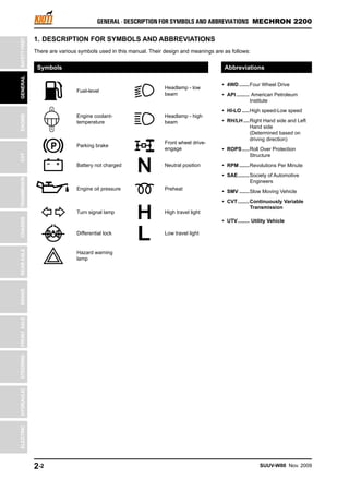 Kioti Daedong MECHRON 2200 UTV Service Repair Manual | PDF