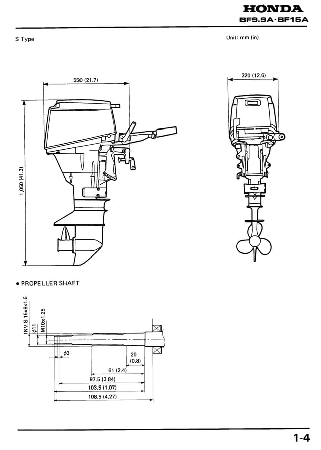 Honda Marine Outboard BF15A Service Repair Manual