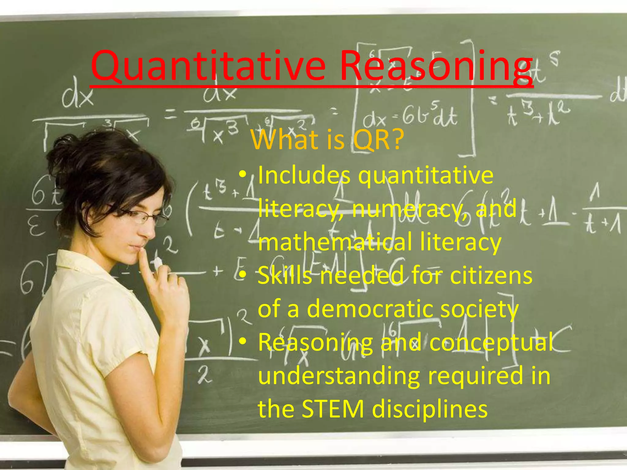 Analytical think and quantitative reasoning | PPTX