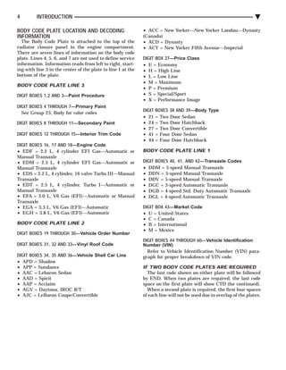 1992 Dodge Dynasty Service Repair Manual | PDF