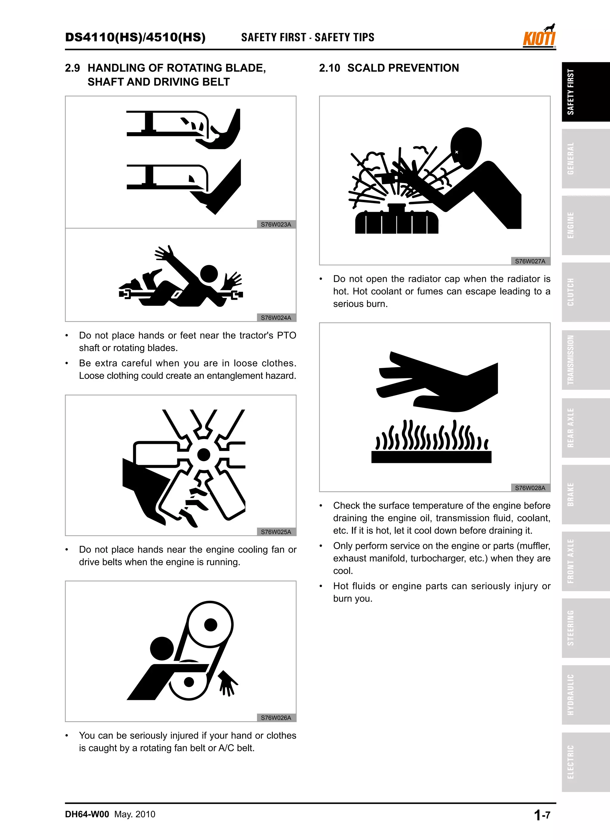 Kioti Daedong DS4510 Tractor Service Repair Manual | PDF