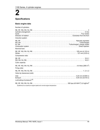 PERKINS 1100 SERIES RK DIESEL ENGINE Service Repair Manual | PDF