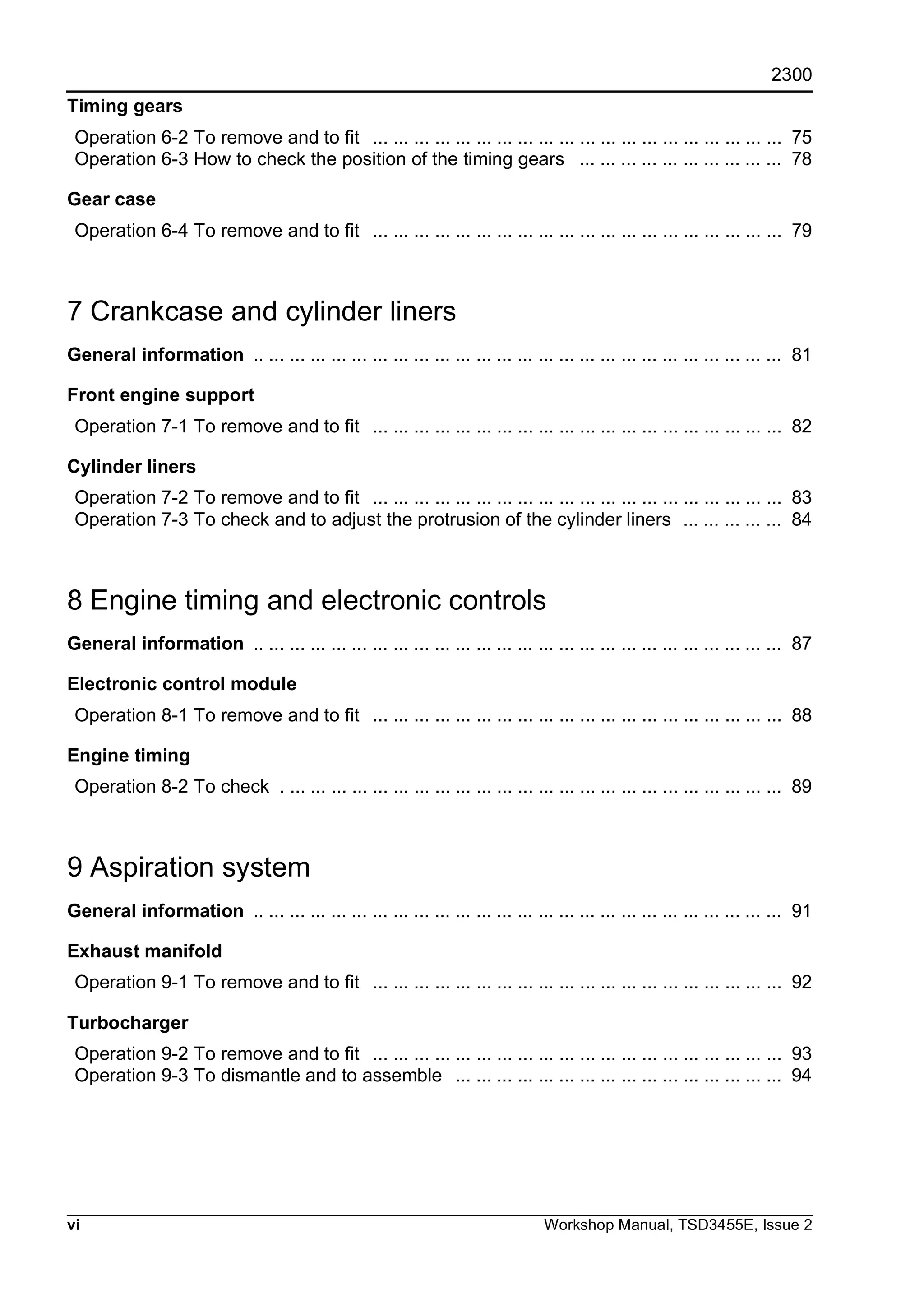 PERKINS 2300 SERIES 2306A-E14 6 CYLINDER TURBOCHARGED DIESEL ENGINE ...