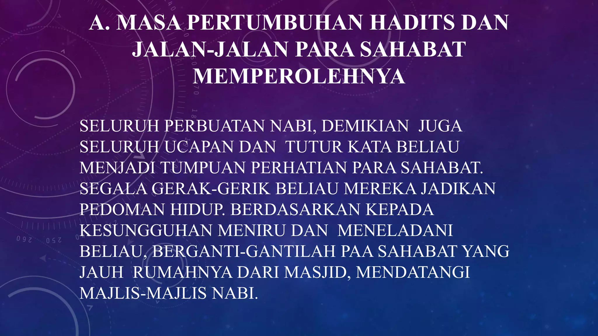hadis pada masa Rasul | PPTX