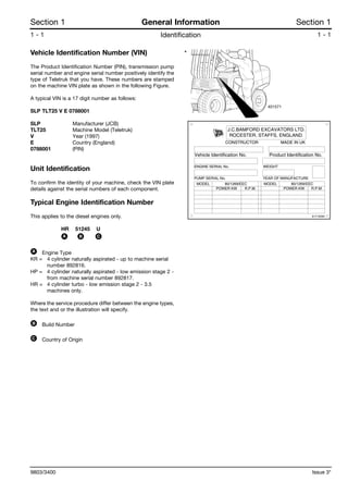 JCB 3.0D 4×4, 3.5D 4×4 TELETRUK Service Repair Manual SN（78001 Onwards ...