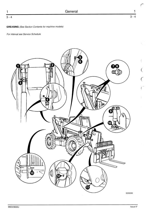 JCB 506B TELESCOPIC HANDLER Service Repair Manual ALL:570000-579766