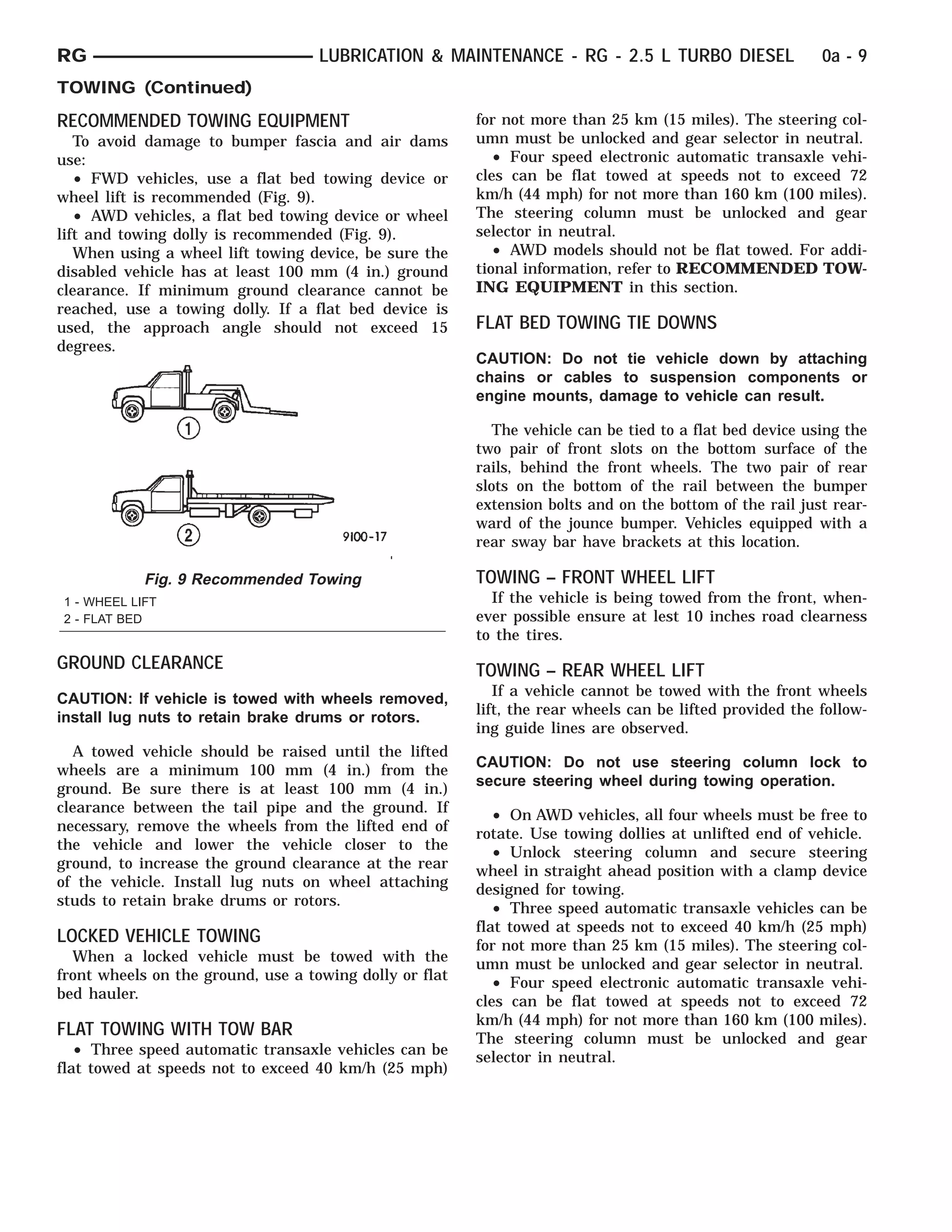 2001 DODGE CARAVAN Service Repair Manual | PDF