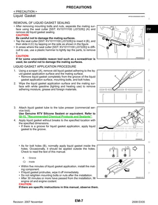 2008 INFINITI EX35 Service Repair Manual | PDF