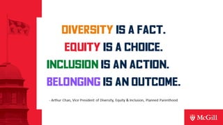 Take action! Promoting equity, diversity & inclusion best practices for ...