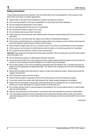 PERKINS 2800 SERIES 2806C-E18 TAG3 DIESEL ENGINE Service Repair Manual ...