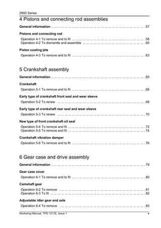 PERKINS 2800 SERIES 2806C-E18 TAG3 DIESEL ENGINE Service Repair Manual ...