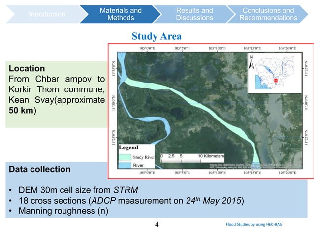 Flood Mapping via HEC-RAS Model and ArcGIS | PPSX