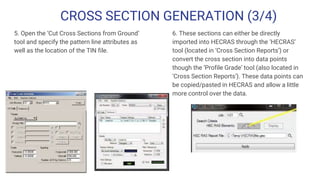 HEC-RAS LiDAR Cross Sections With Microstation SS3 V8i | PPTX