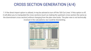 HEC-RAS LiDAR Cross Sections With Microstation SS3 V8i | PPTX