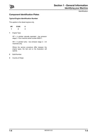 JCB 3.5D 4×4 TELETRUK Service Repair Manual SN：1176586 Onwards | PDF