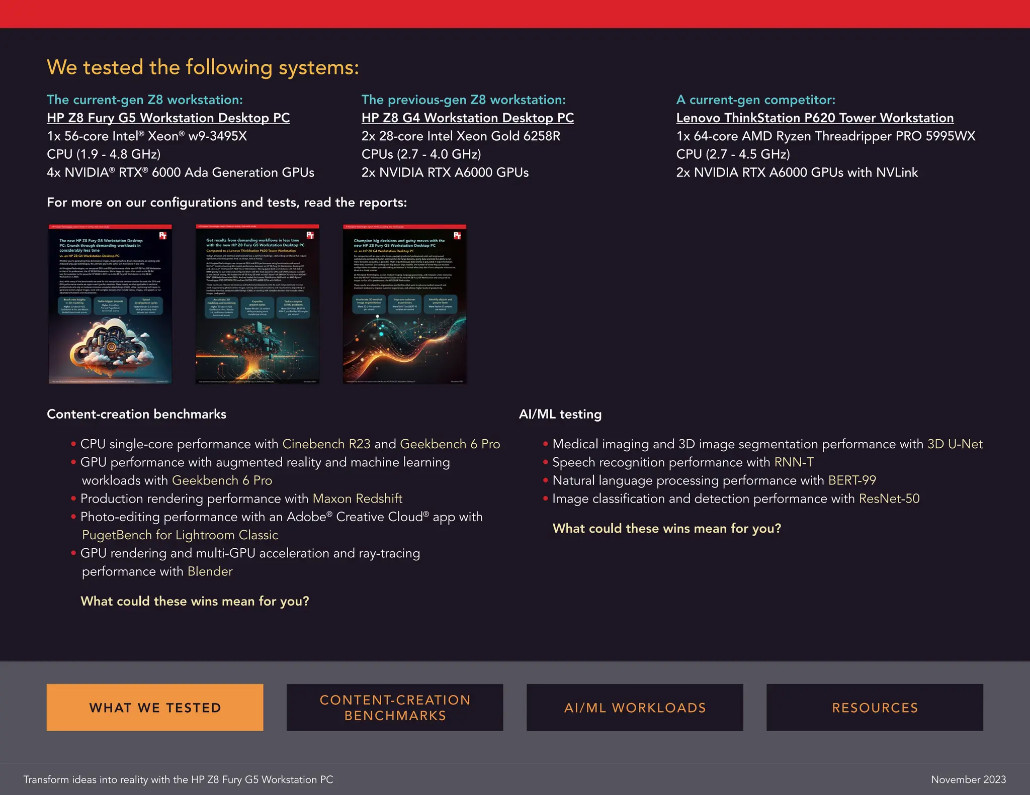 Transform ideas into reality with the HP Z8 Fury G5 Workstation PC | PDF