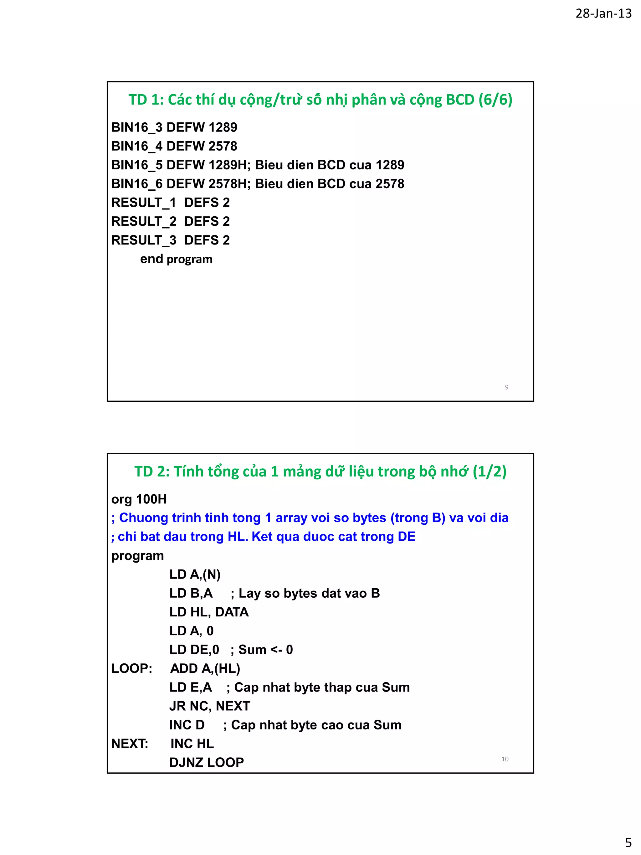 Z80 examples | PDF