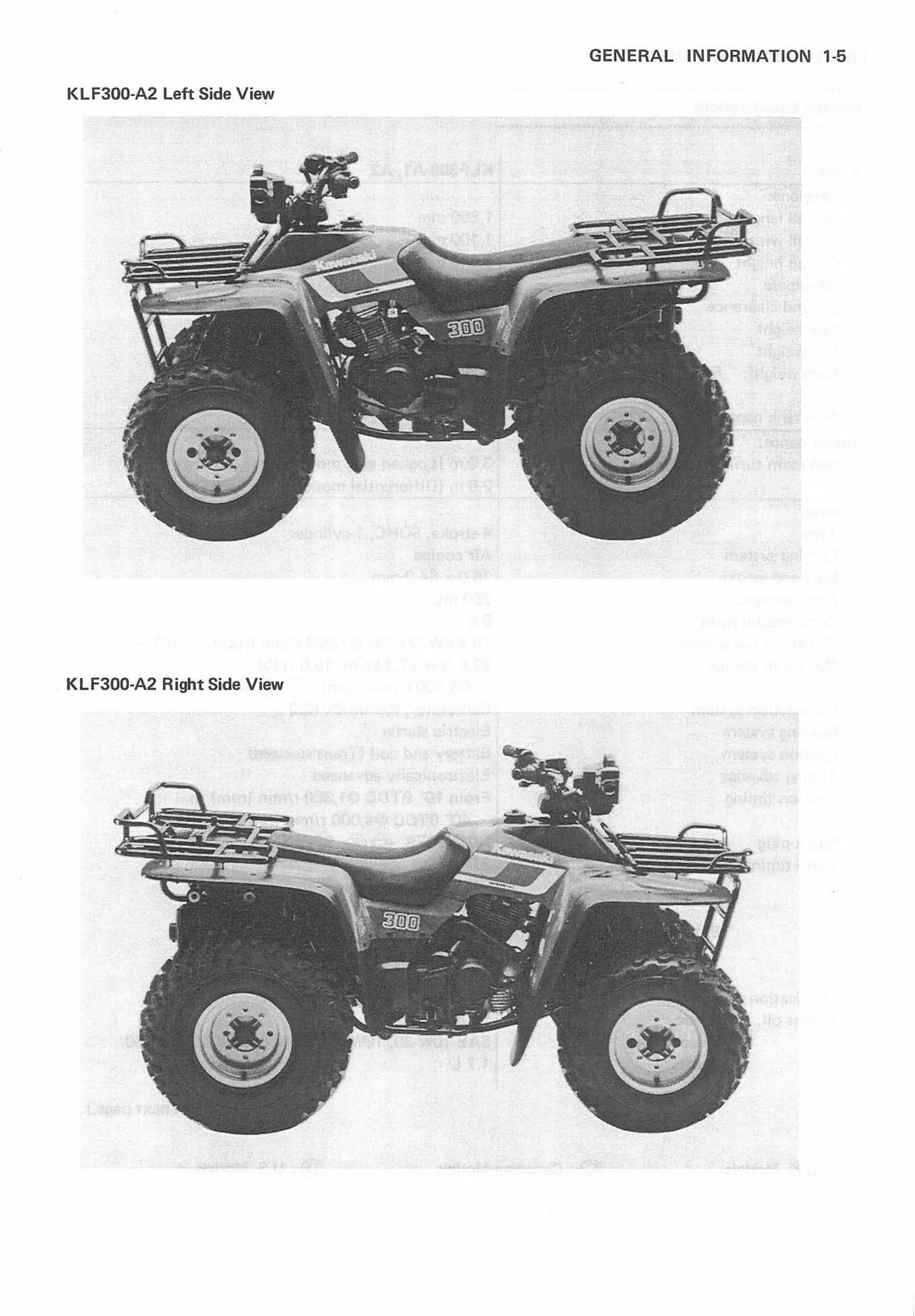 1993 Kawasaki KLF300-C5 Bayou 4x4 Service Repair Manual | PDF