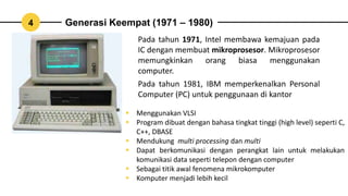 Generasi Komputer | PPTX